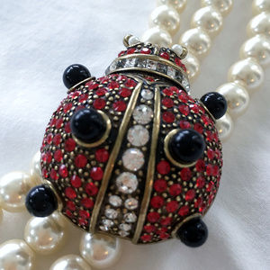 Heidi Daus | Jewelry | Heidi Daus Lovely Ladybug 3 Strand Choker ...